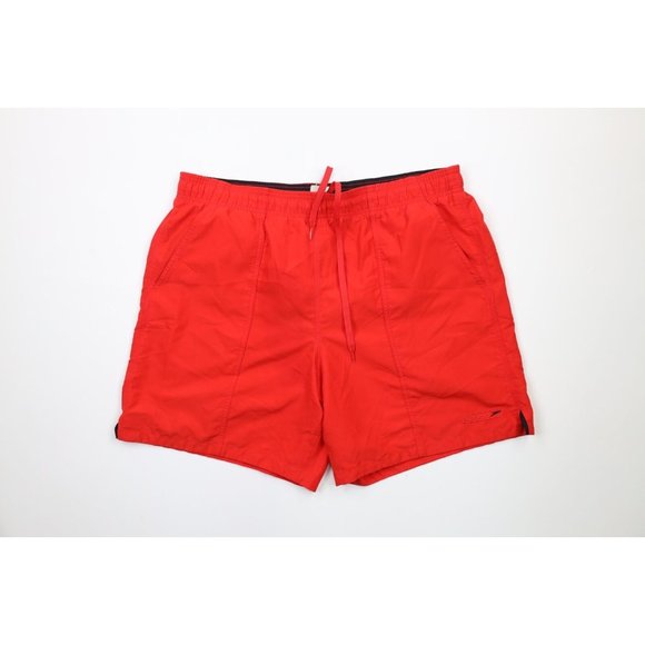 Speedo | Shorts | Vintage Speedo Mens Large Spell Out Lined Above Knee ...